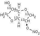 Isosorbide-13C6 5-Nitrate | CAS Number: 16051-77-7 (unlabelled ...